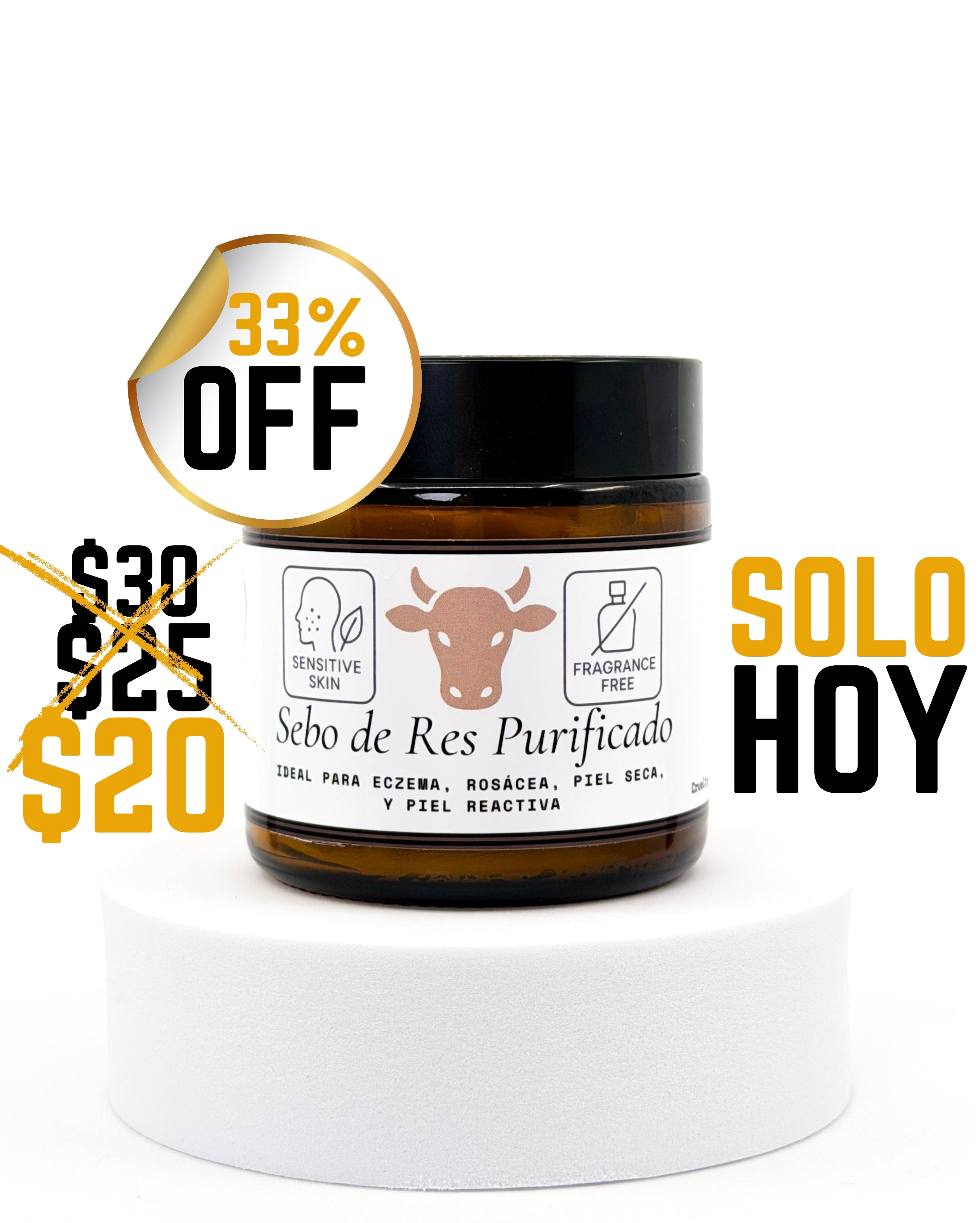 Sebo de Res Purificado - Sin Aroma 4oz – EDGY LABS